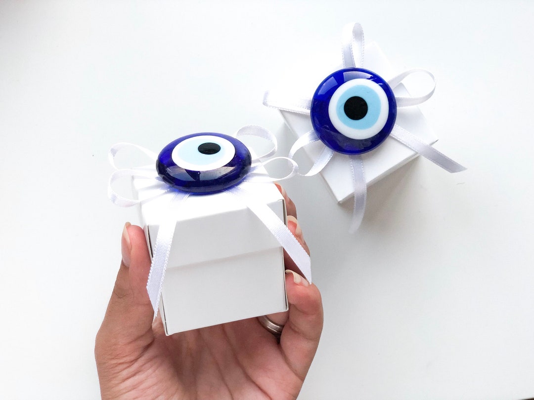 Evil Eye Wedding Favor Box, Elegant Gift for Guest, Unique Wedding ...