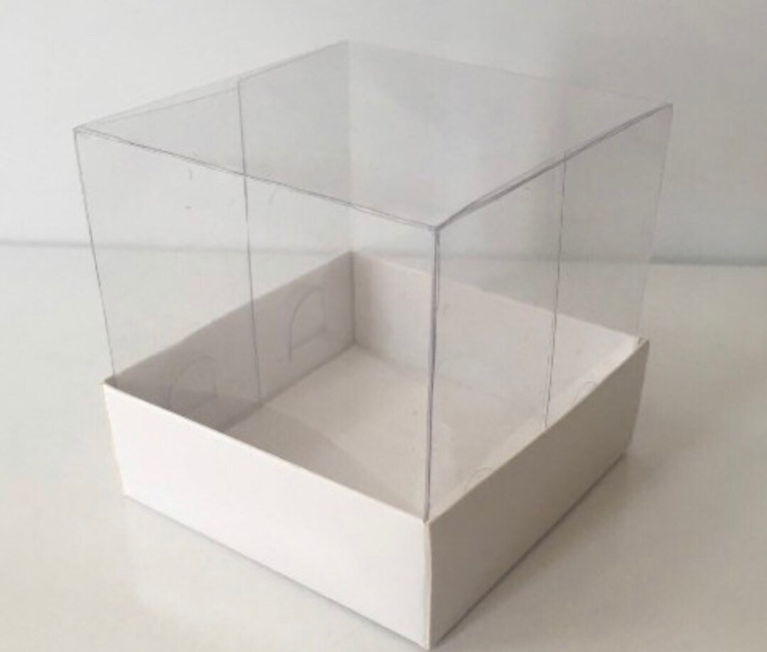 10 Pcs, Cardboard Box With Clear Lid, Wedding Favor Boxes, Gift Box ...