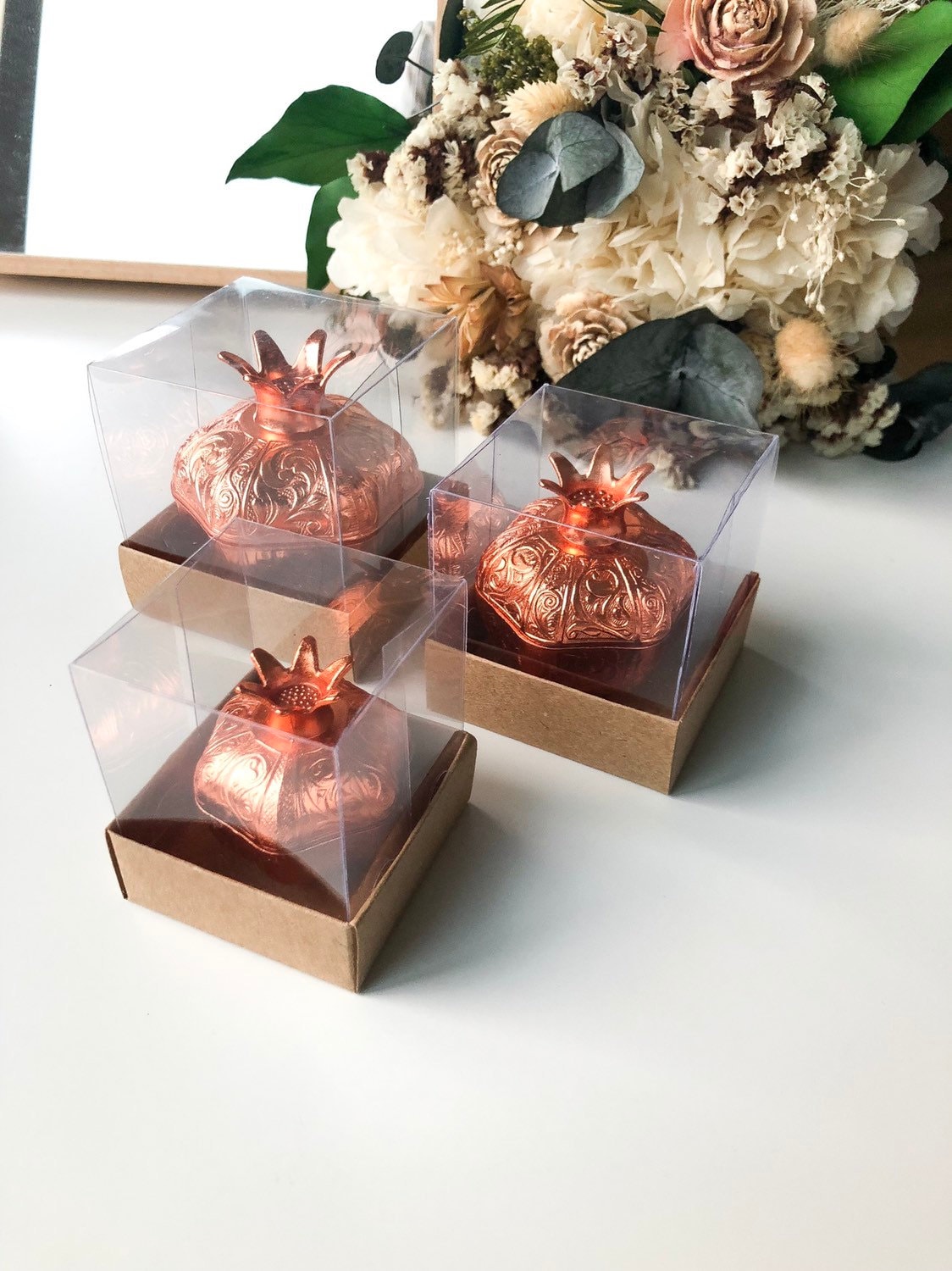 Burnt Orange Wedding Favors for Guests, Unique Wedding Favor Boxes ...