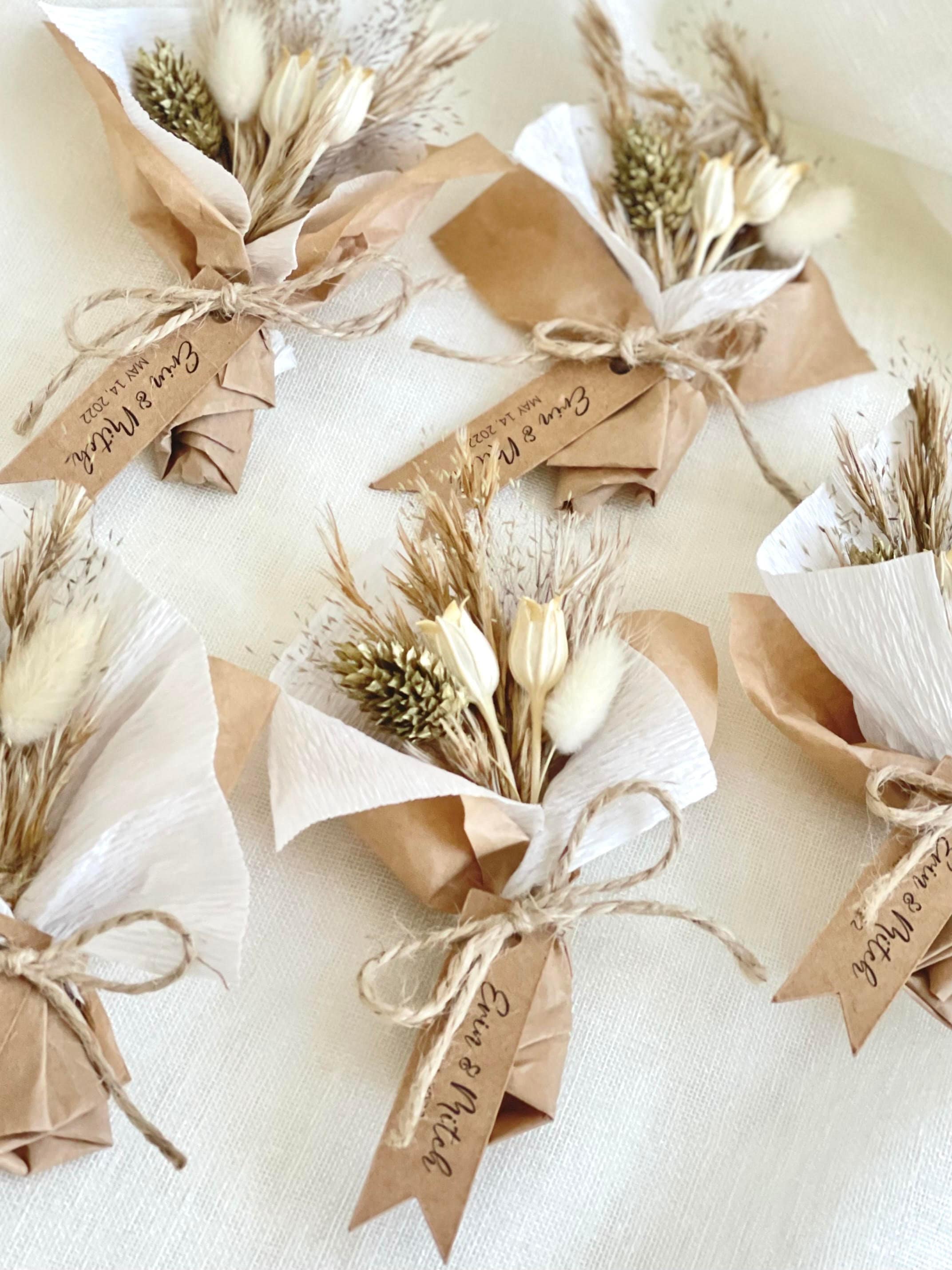 Wedding Favors for Guest Magnet Dried Flowers Bouquet - Etsy
