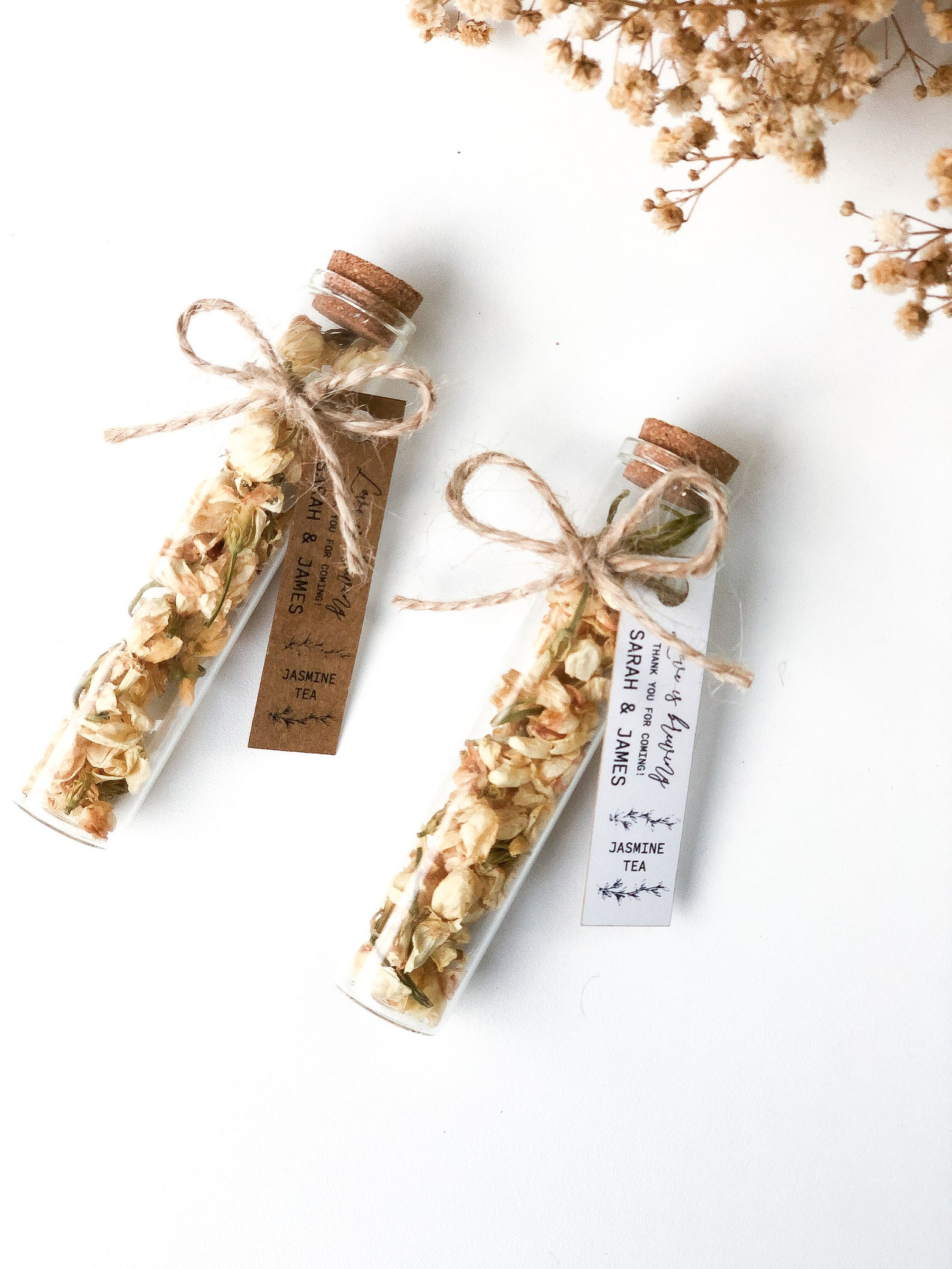 Wedding Tea Favors for Guests, Bulk Test Tube, Rustic Wedding Favor ...