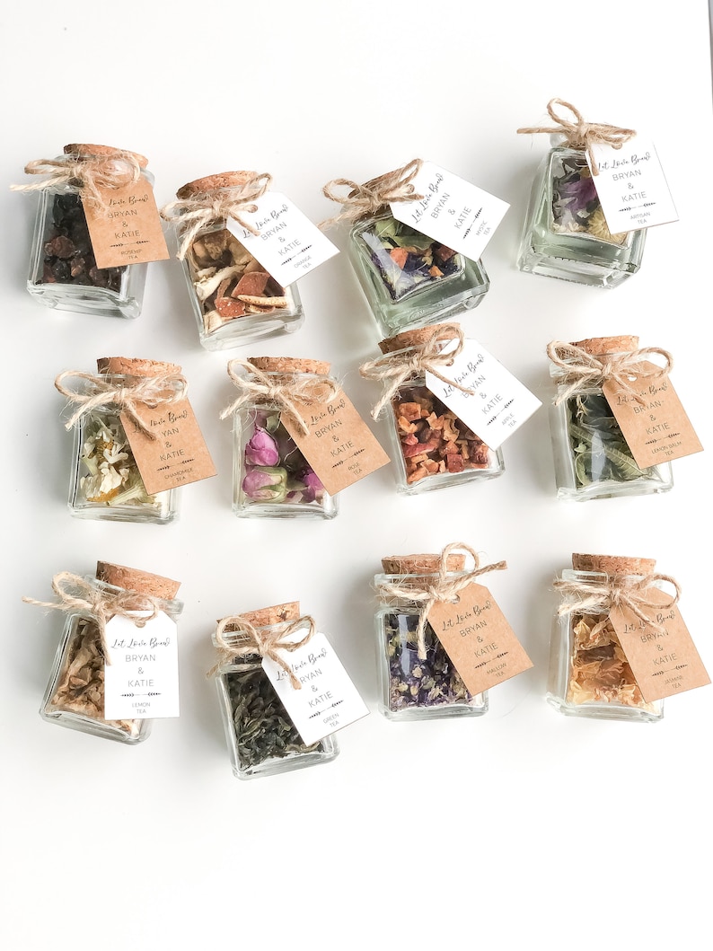 Wedding Tea Favors for Guests Bulk Gifts Rustic Wedding - Etsy