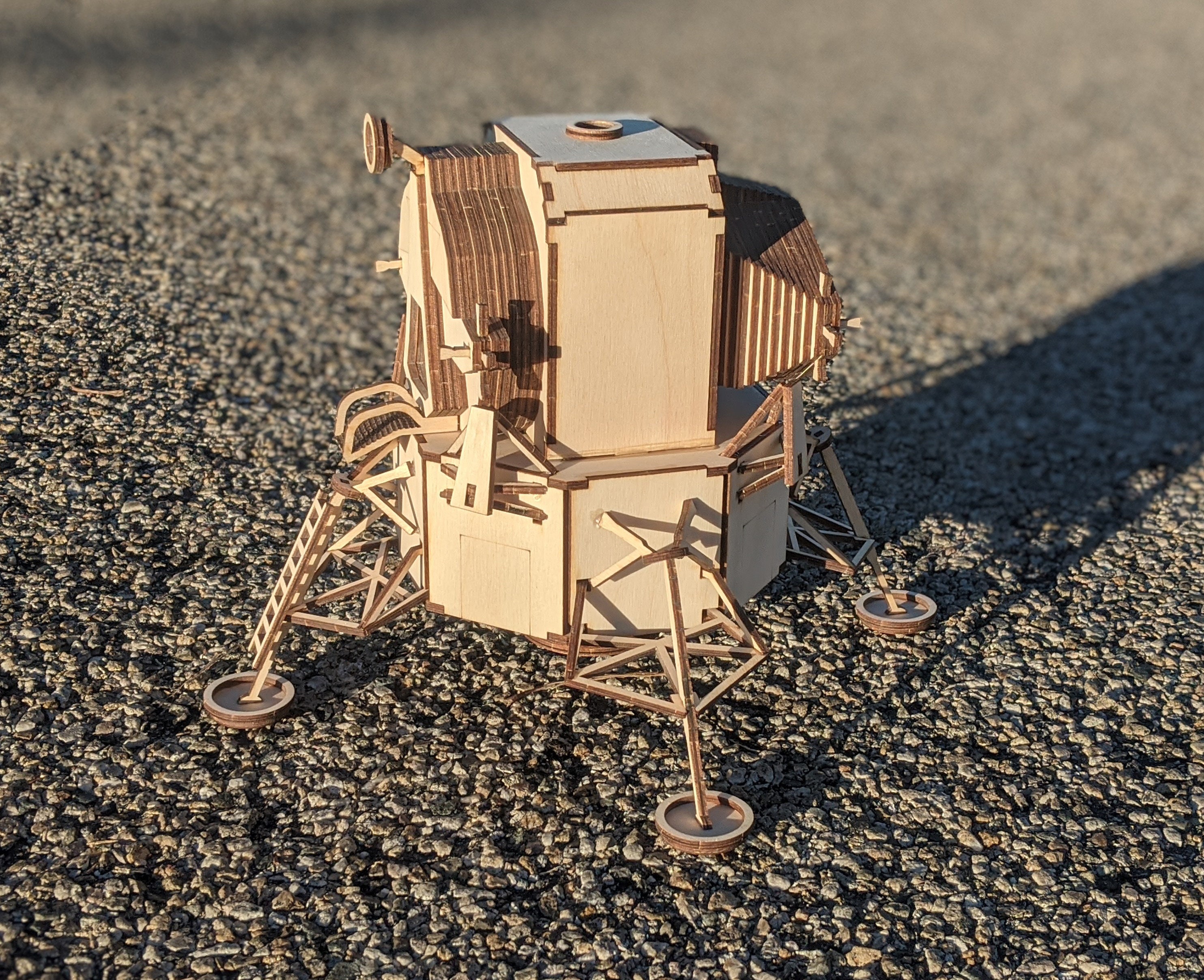 Lunar Lander Module Laser Cut Wood Model 140 Pieces. - Etsy