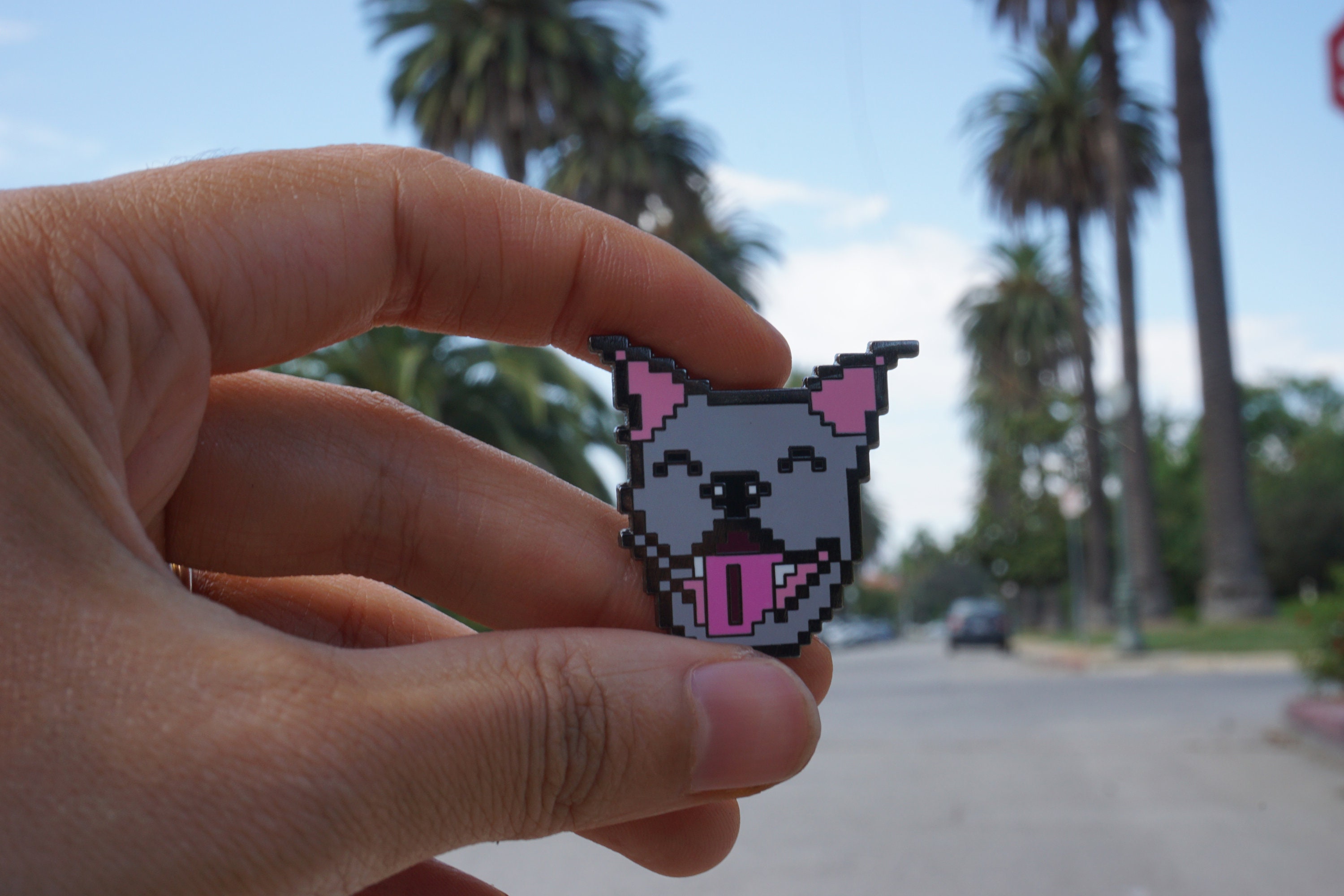 Pit Bull Enamel Pin - Pittie Am Staff Pixel Pibble 8-bit Pit Hard Pin ...