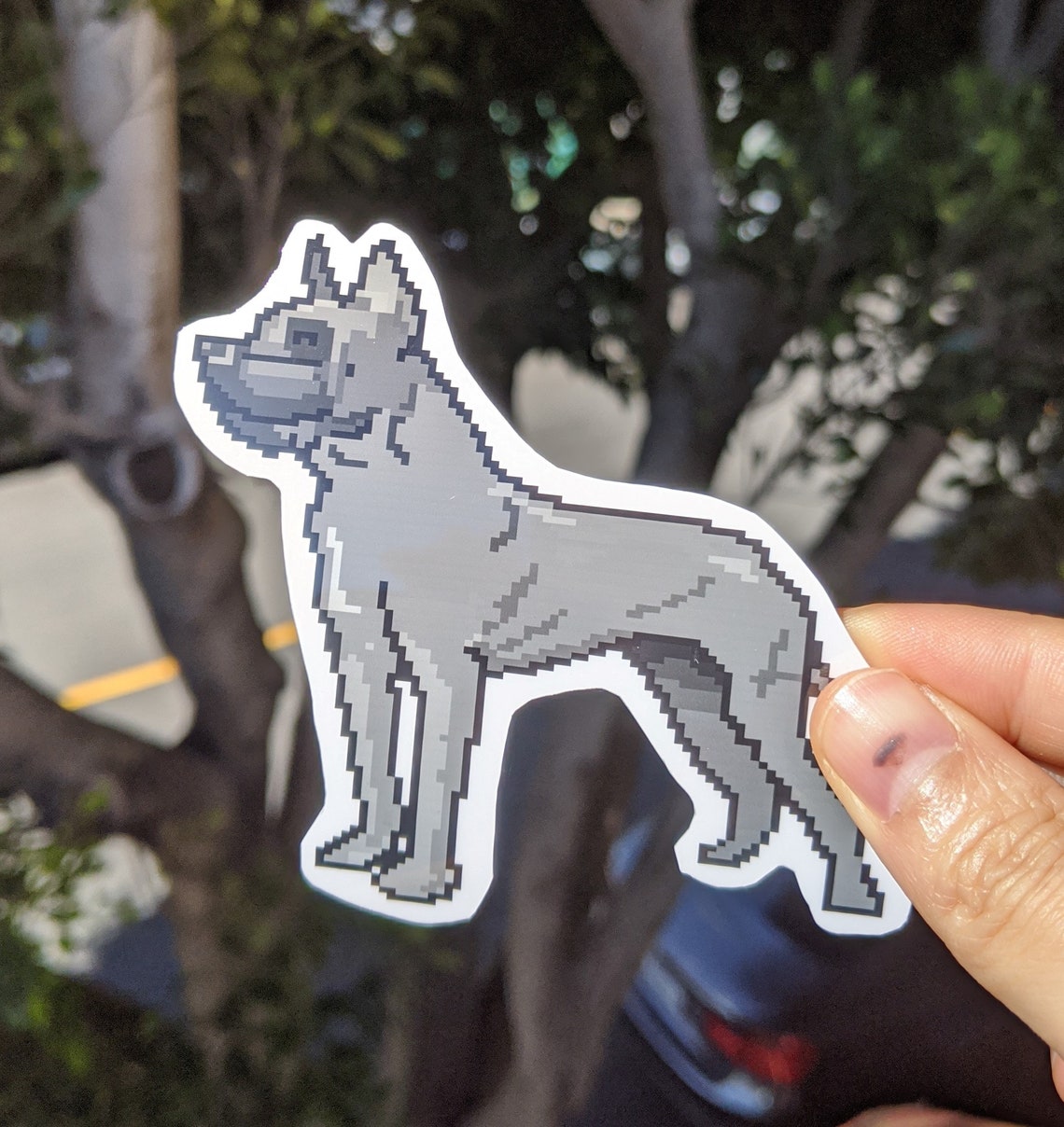 Great Dane 8-bit Vinyl Sticker German Mastiff Dog Pixel and - Etsy