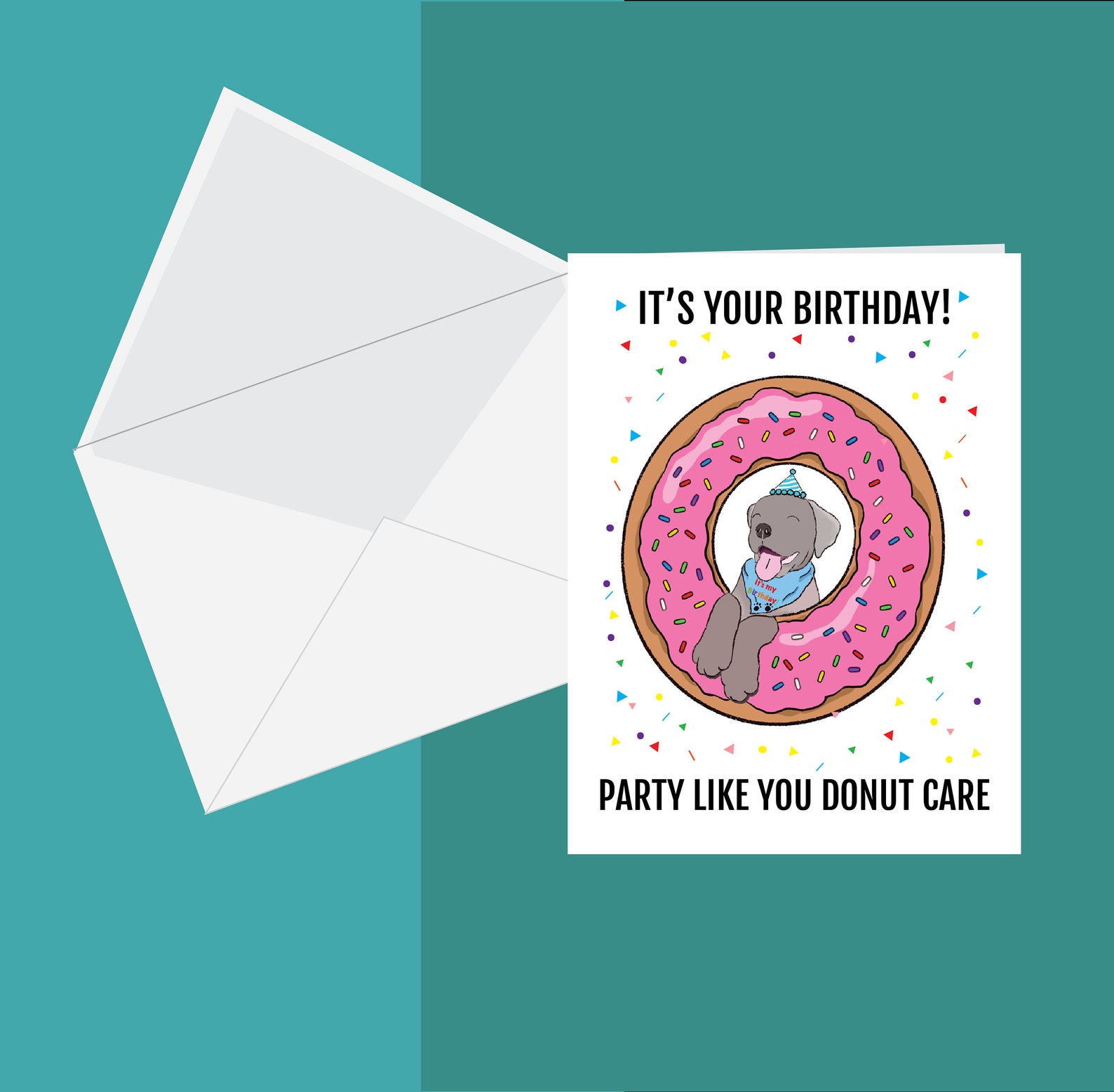 Cane Corso Birthday Card Italian Mastiff Donut Greeting Card - Etsy