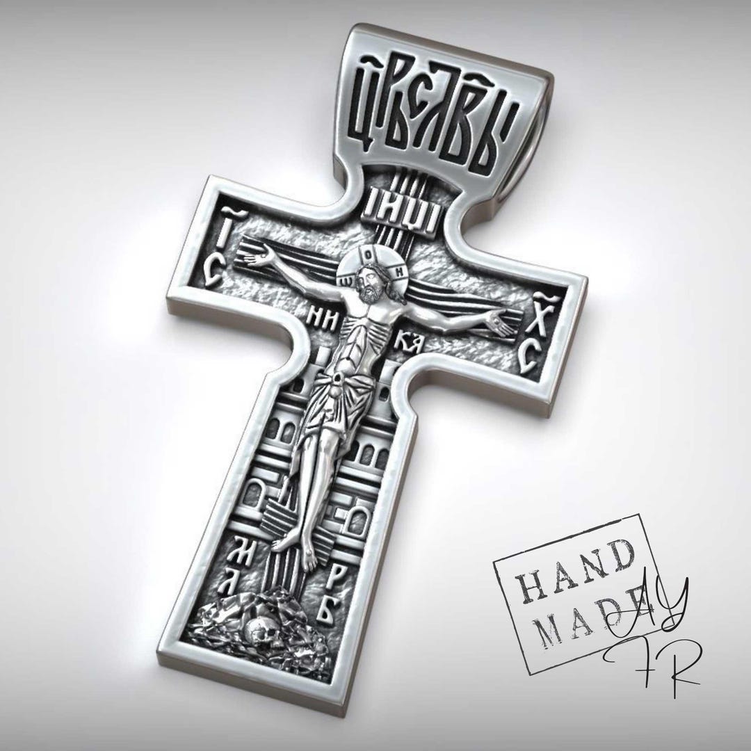 Silver Saint Peter Keys of Heaven Cross Pendant | Handcrafted Orthodox ...