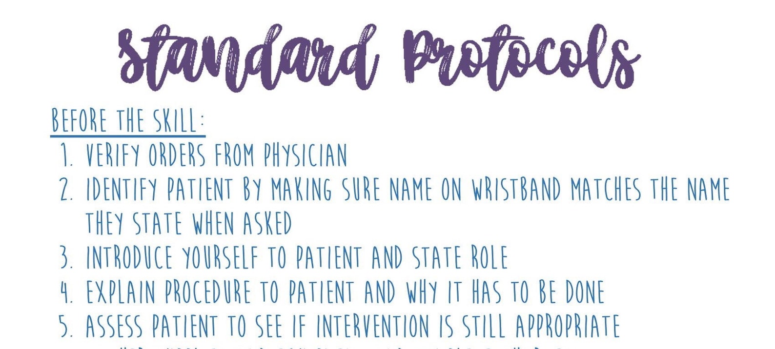 Nursing Standard Protocols // Skill Protocols for Nursing - Etsy