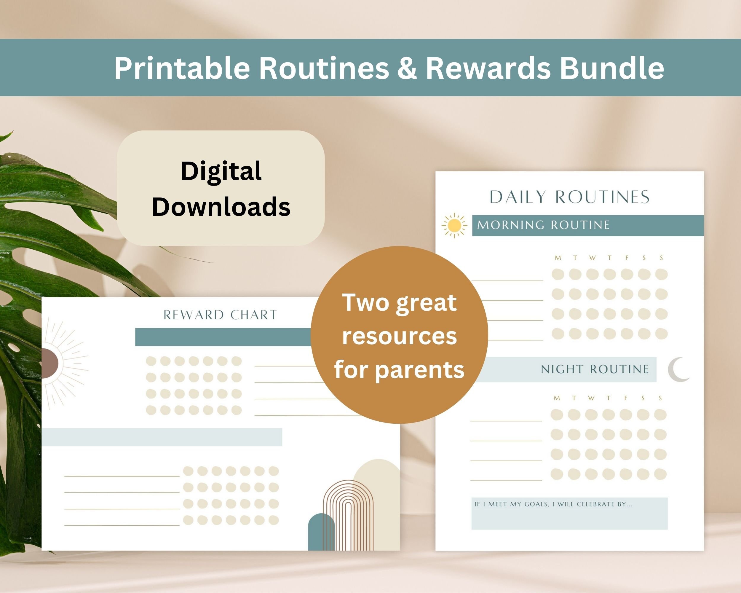 Reward System, Routines for Kids and Adults, Kids Habit Tracker, Self ...