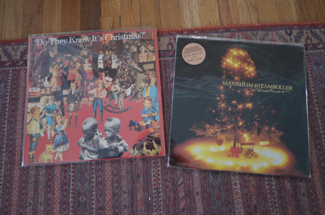 VINTAGE 1980's 1980s VINYL RECORD Christmas Bundle 2 Records Albums Lps ...