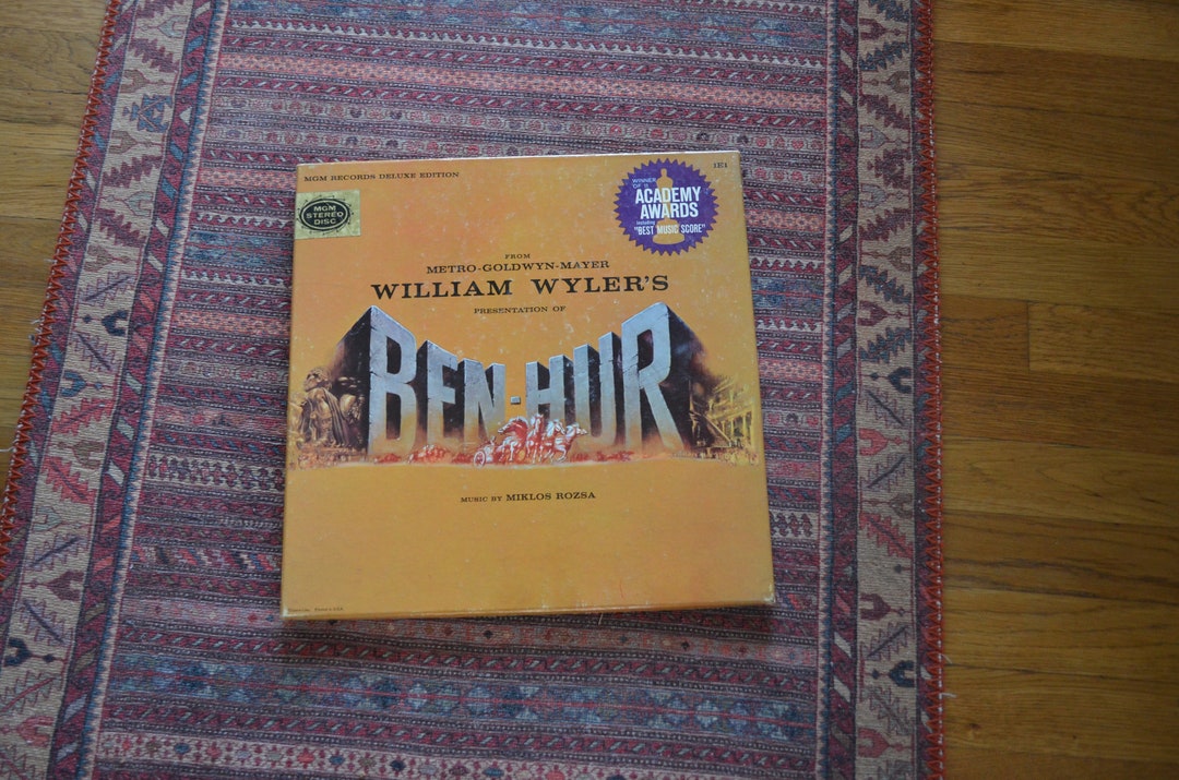 VINTAGE Ben Hur Movie Soundtrack Vinyl Record Box Set 1 1959 Ben Hur ...