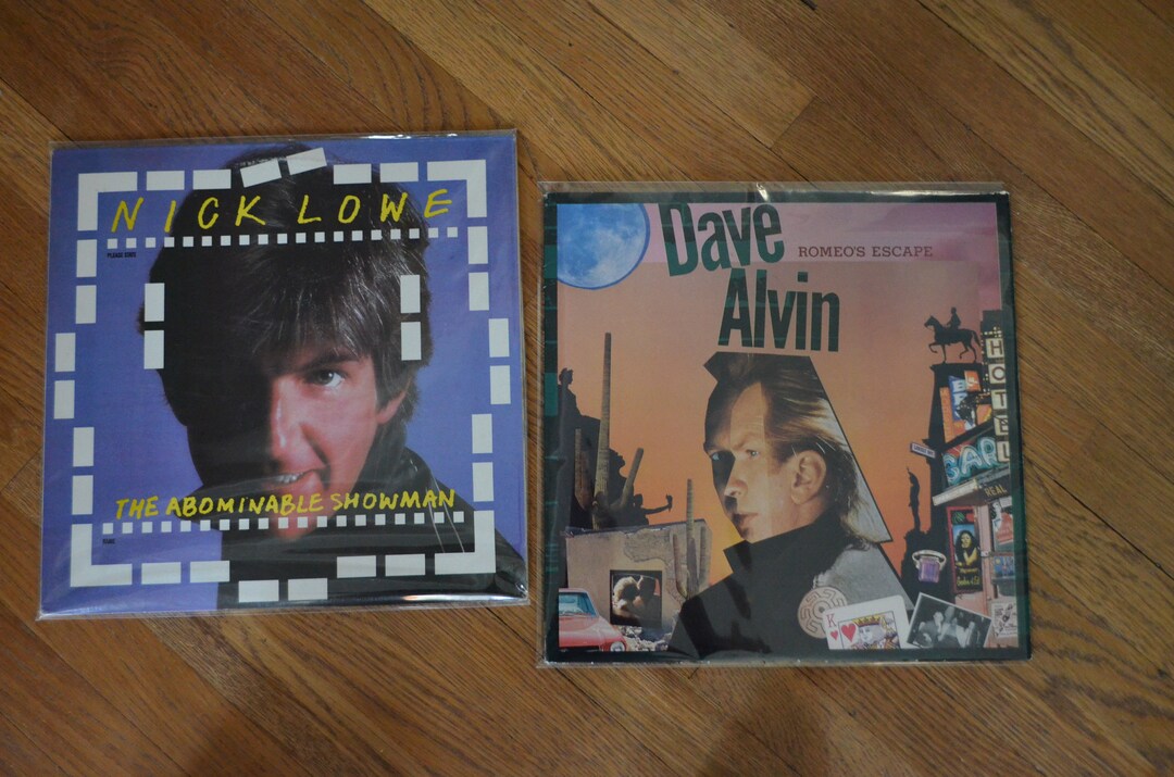VINTAGE 80's 80s Eighties VINYL RECORD Bundle 2 1980s Albums Nick Lowe ...