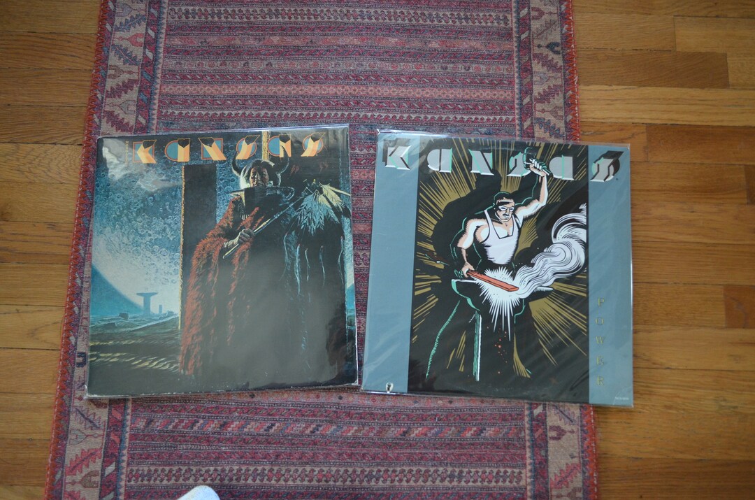 VINTAGE KANSAS VINYL Record Bundle 2 Albums Monolith 1979 Power 1986 ...