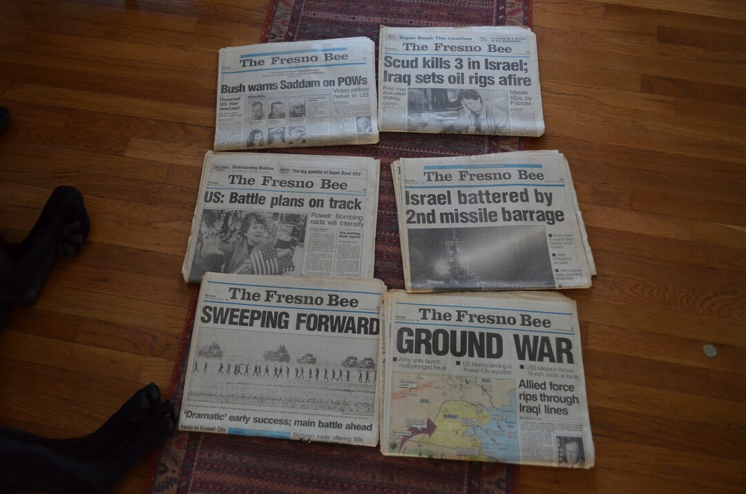 Vintage Newspaper Bundle 6 WAR IN IRAQ 2000's 2000s Newspapers With ...