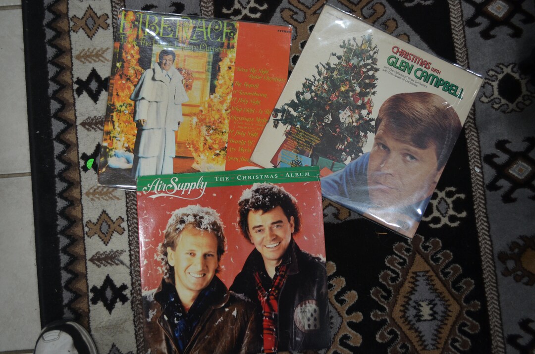 VINTAGE 1980's 1980s VINYL RECORD Christmas Bundle Set of 3 Records ...