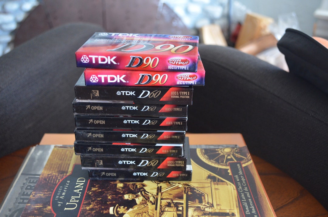 VINTAGE 1980's 1980s TDK Blank Cassette Bundle 9 New Unused TDK ...