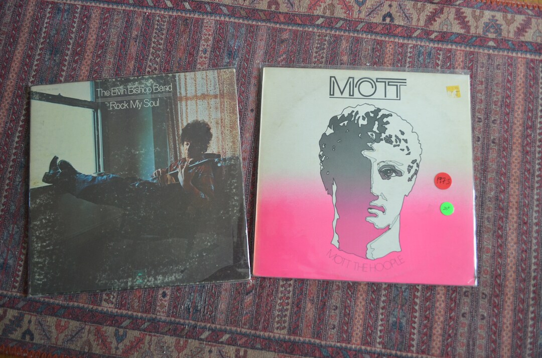 MOTT the HOOPLE the Elvin BISHOP Band Vintage Vinyl Record Bundle Set ...
