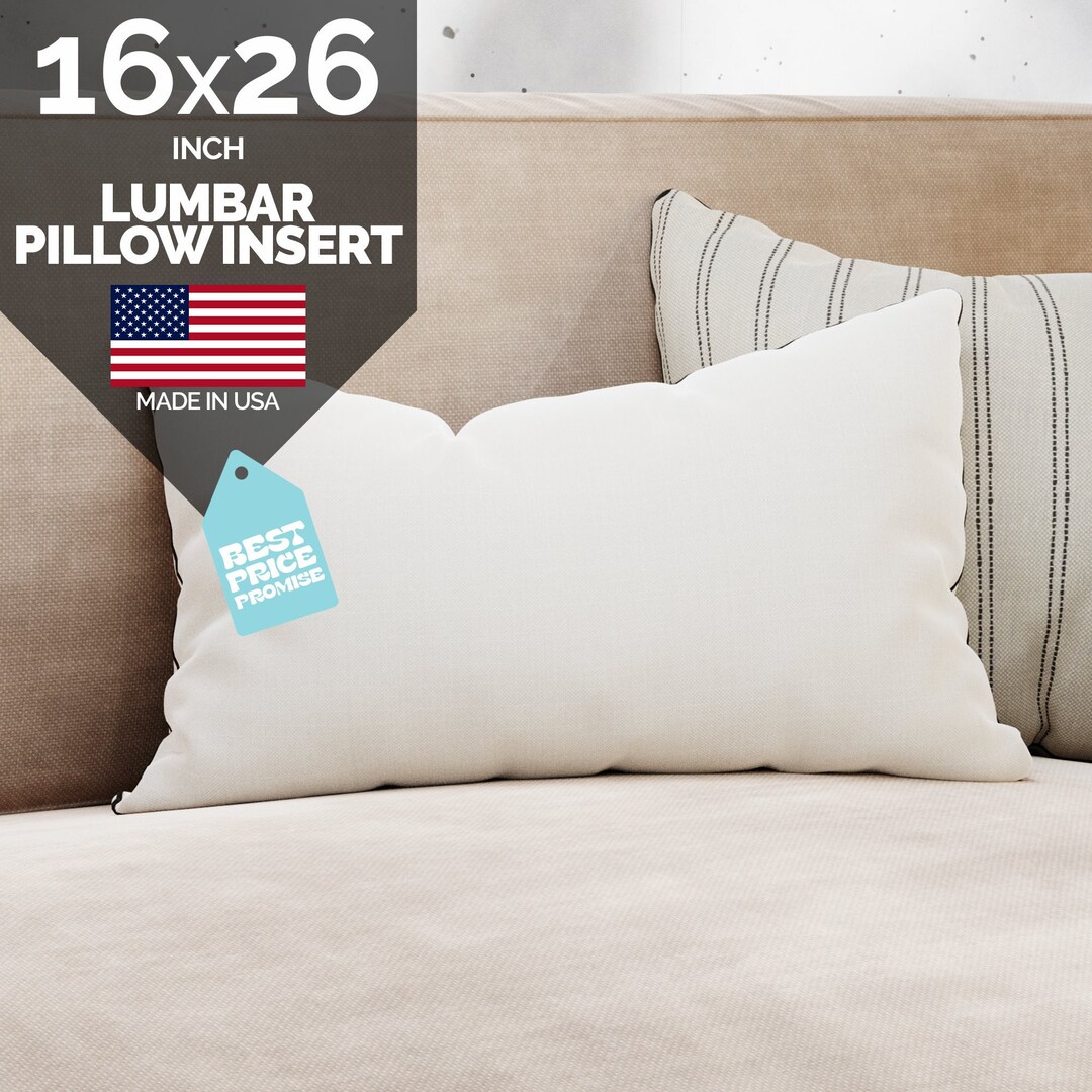 16x26 Pillow Inert for Indoor and Outdoor Pillows 16 X 26 Inch Sham ...
