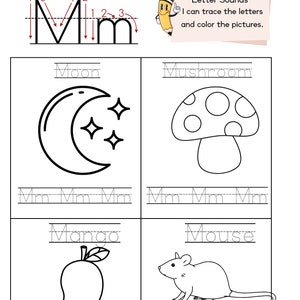 26 Alphabet Letter Sounds Worksheets Printable Beginning Sound ...