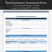 Pre-employment Assessment Form Editable and Printable Template ...