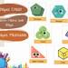 Printable Shape Flashcards | Match Shape and Name Preschool Activity ...