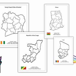 196 Printable Country Maps Coloring Pages for Kids - Etsy