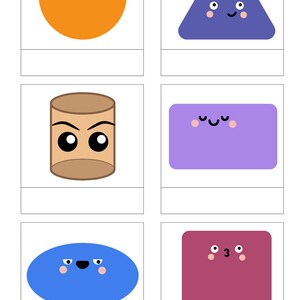 Printable Shape Flashcards | Match Shape and Name Preschool Activity ...