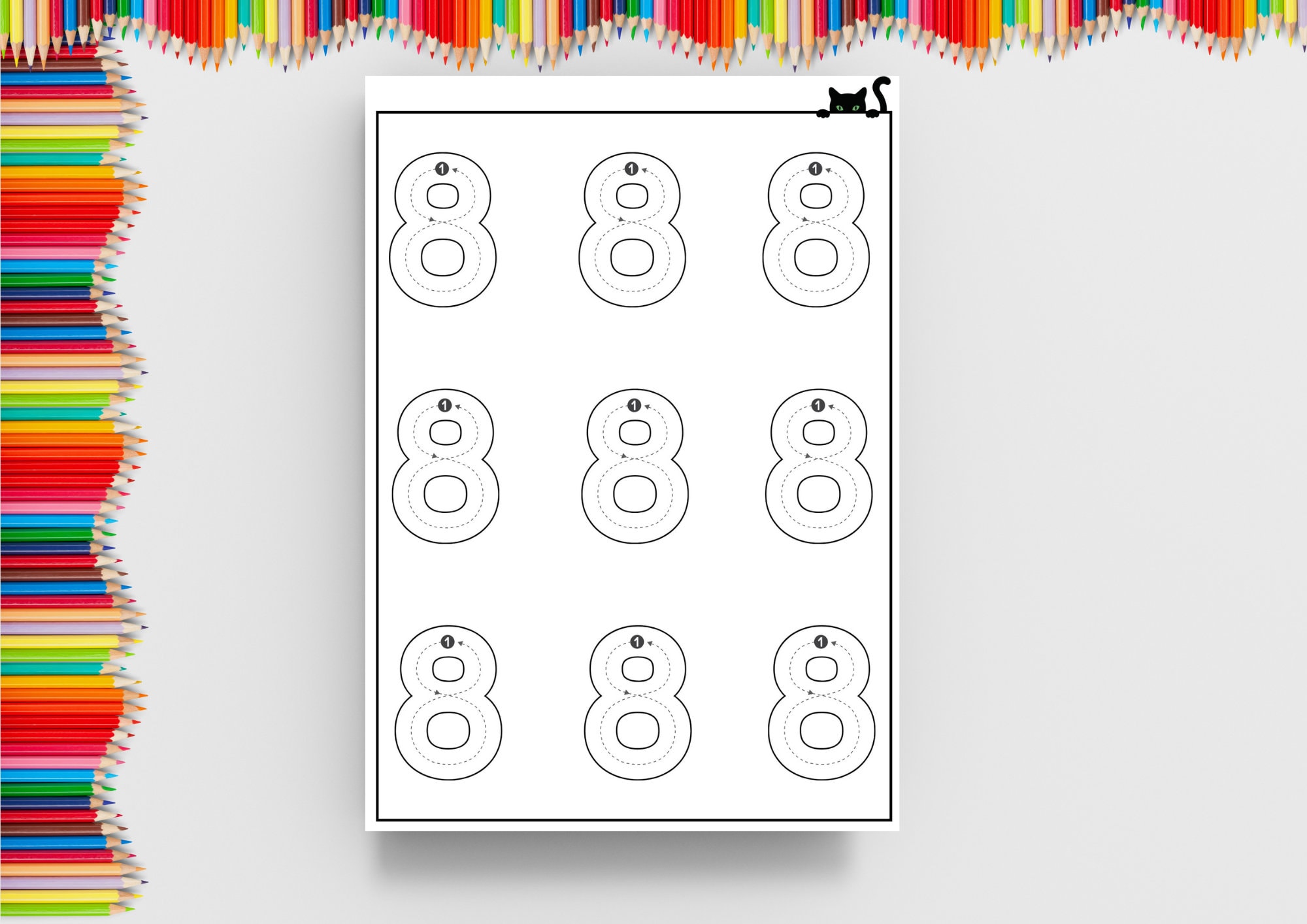 Printable Alphabet and Numbers Tracing Activity Worksheet Preschool ...