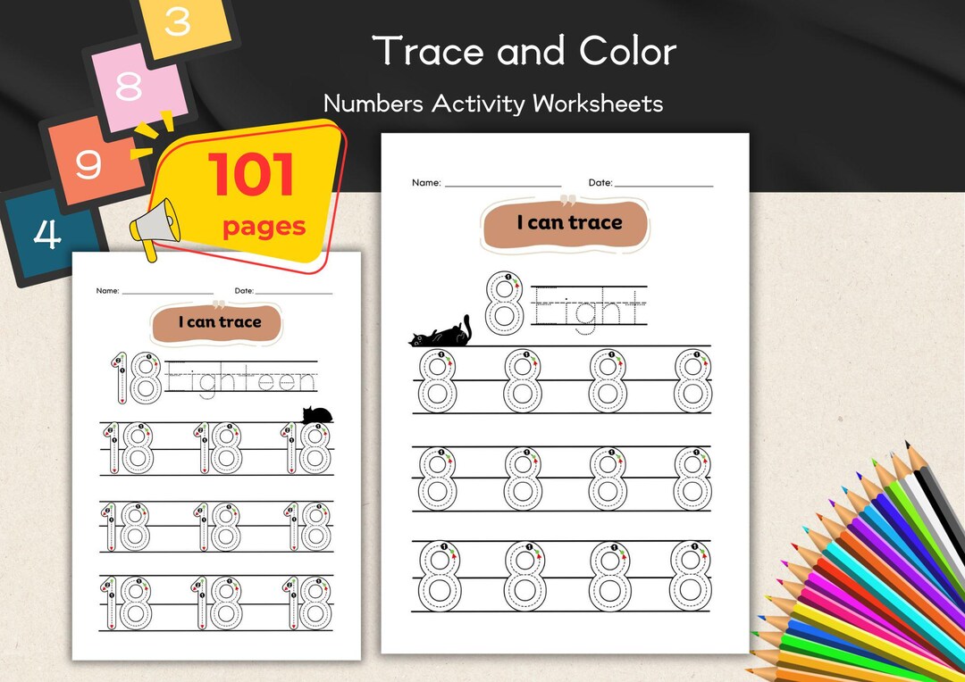 Printable Tracing Numbers 0 to 100 Worksheets | Home School Activity ...