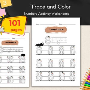 Printable Tracing Numbers 0 to 100 Worksheets Home School Activity ...