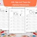 Printable ASL Sign and Trace the Alphabet Worksheets | 26 Printable ...