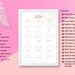 2024 Cherry Blossom Themed Calendar & Planner Your Year of Growth and ...