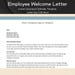 New Employee Welcome Letter Template Editable and Printable Template ...