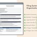 Filing System Organization Standard Operating Procedure SOP Editable ...