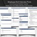 Employee Exit Interview Form Editable and Printable Template | HR ...