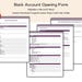 Bank Account Opening Form – Editable and Printable Template for ...