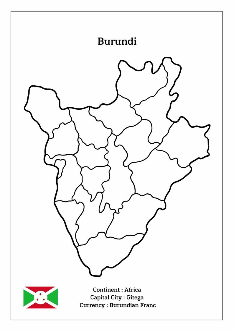 196 Printable Country Maps Coloring Pages for Kids - Etsy