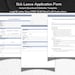 Sick Leave Application Form Editable and Printable Template | HR ...
