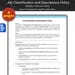 Job Classification and Descriptions Policy Editable Template | Human ...