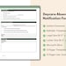 Daycare Absence Notification Form Editable and Printable Template Child ...