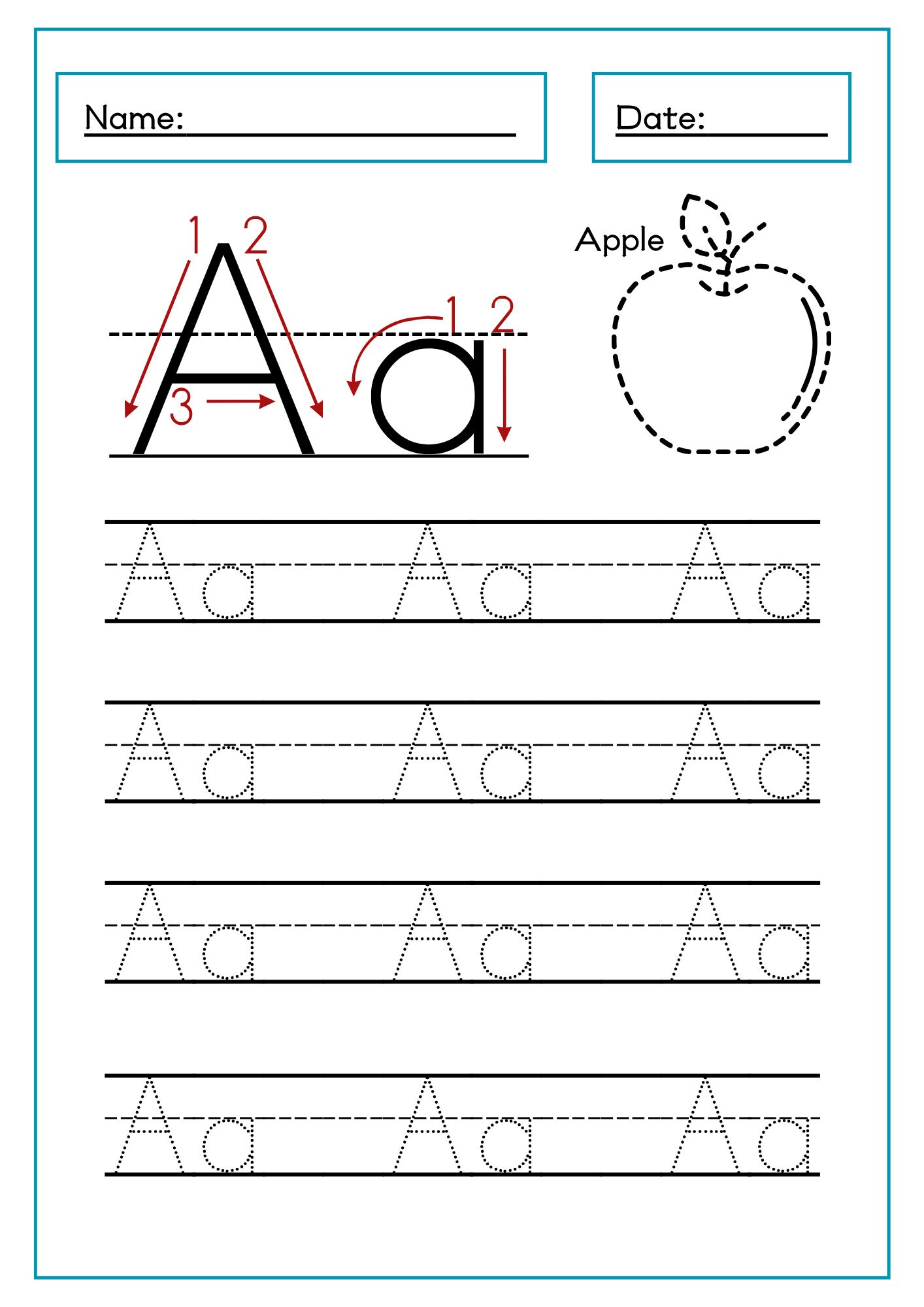 26 Tracing Letters Alphabet Printable Worksheets - Etsy