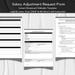 Salary Adjustment Request Form Editable and Printable Template ...