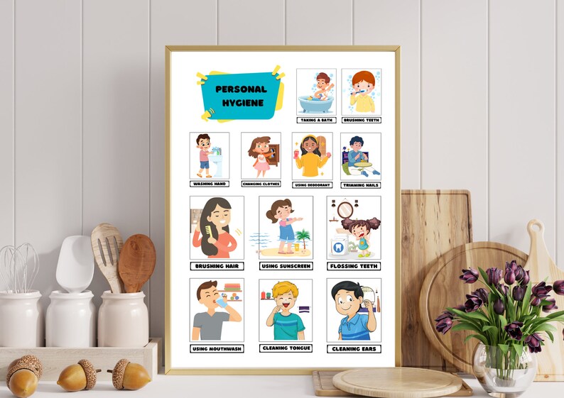 Personal Hygiene Printable Flashcards - Etsy