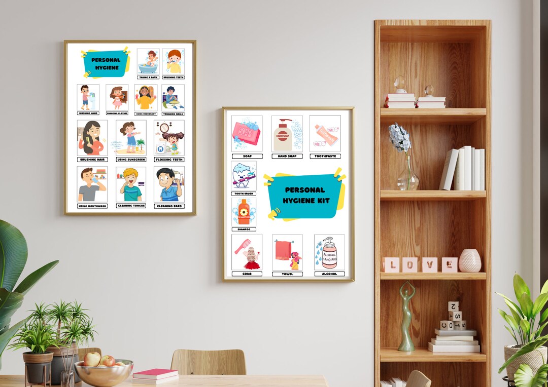 Personal Hygiene Printable Flashcards - Etsy