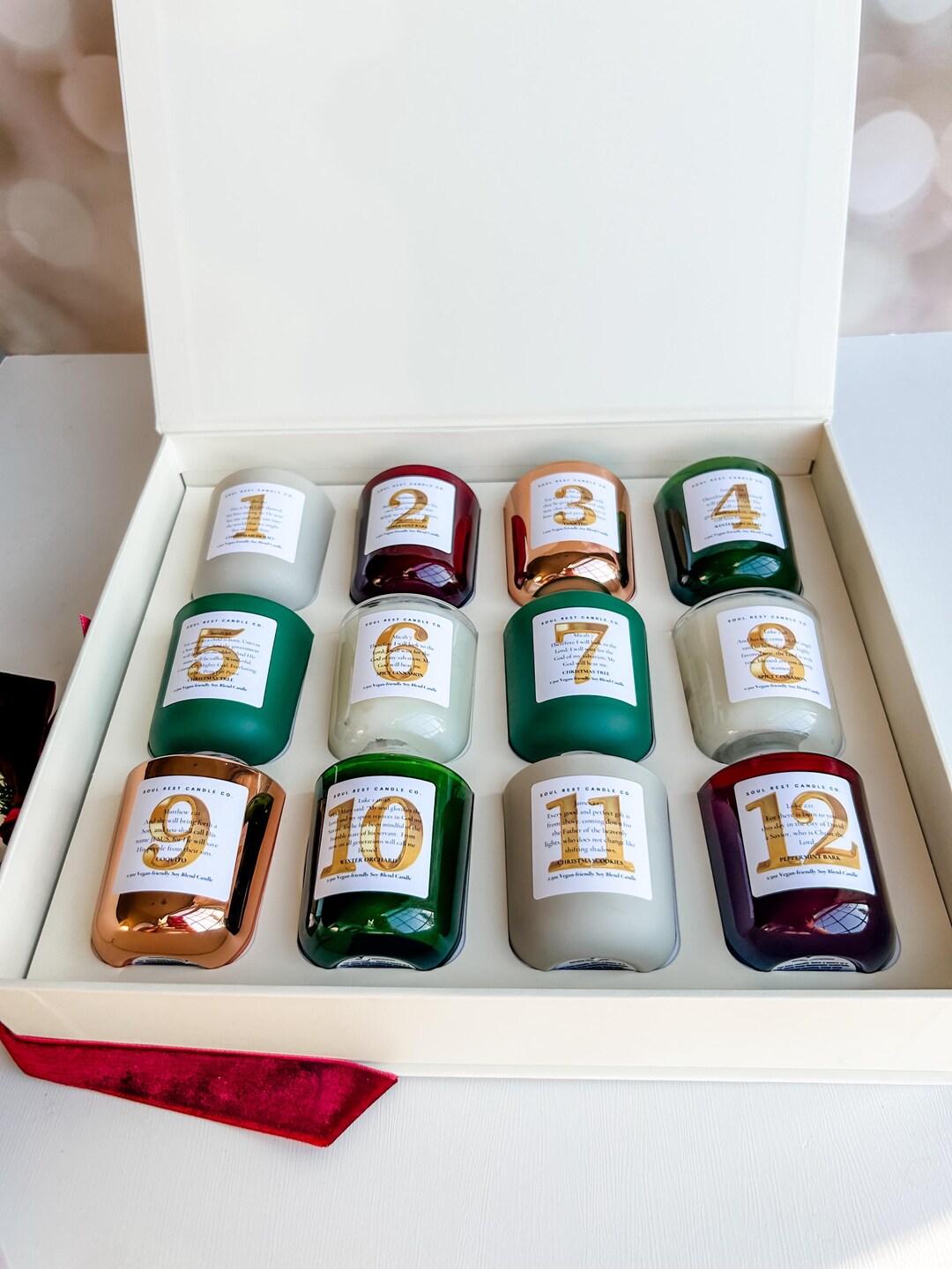 Advent Calendar 2024 Candles //advent Calendar Gift Set//12 Days of ...