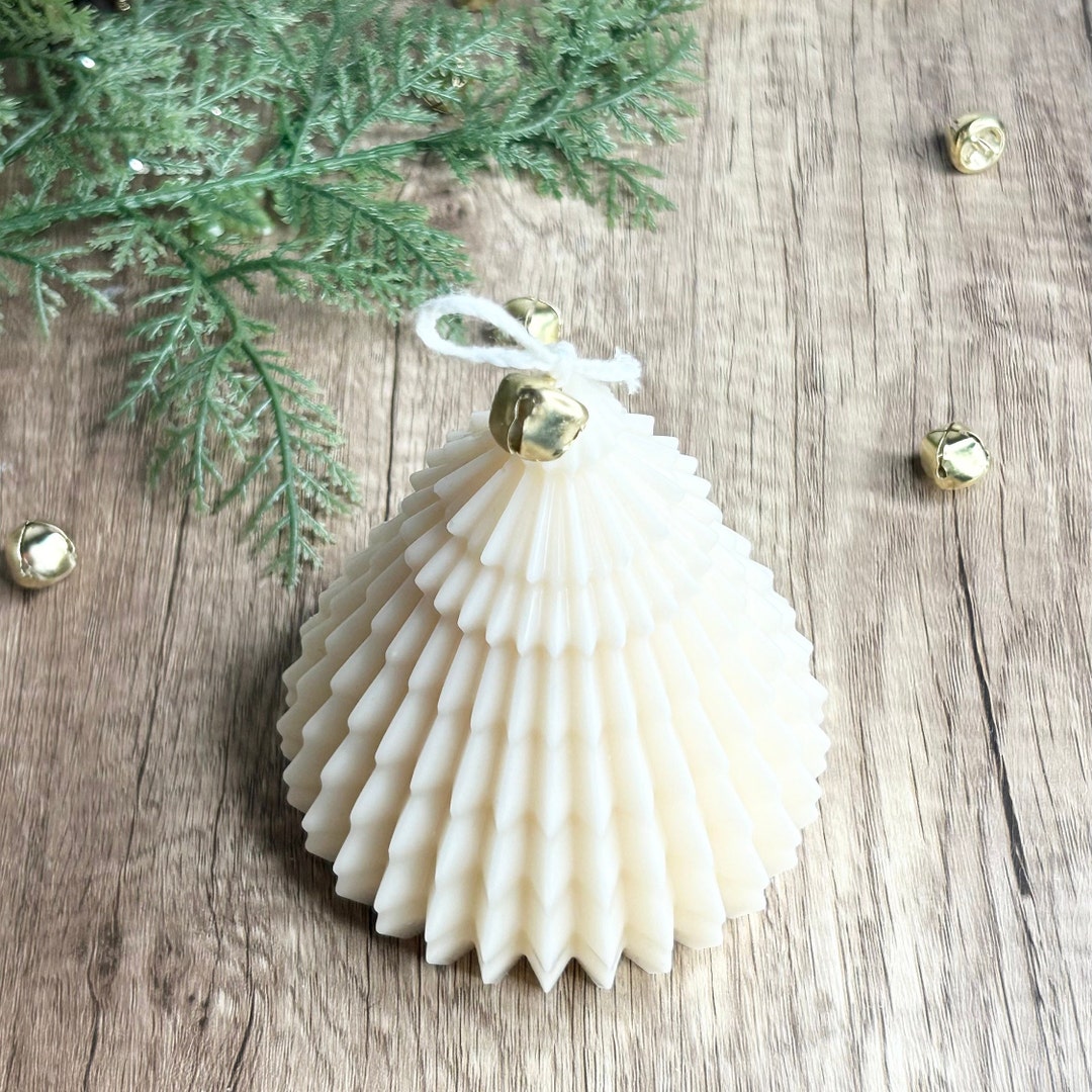 Origami Christmas Tree Candle//house Sculpture Candles//christmas Tree ...