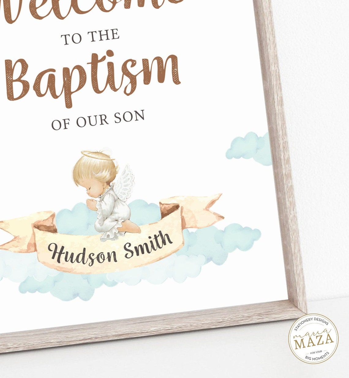 Welcome to Baptism Sign Lds Baptism Boy Sign All Are - Etsy