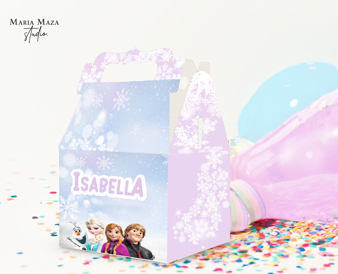 Frozen Favor Box, Frozen Gable Box Birthday Girl, Frozen Party ...