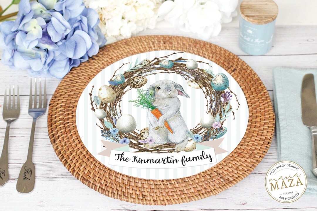 Easter Paper Placemats, Custom Paper Placemats, Easter Table ...