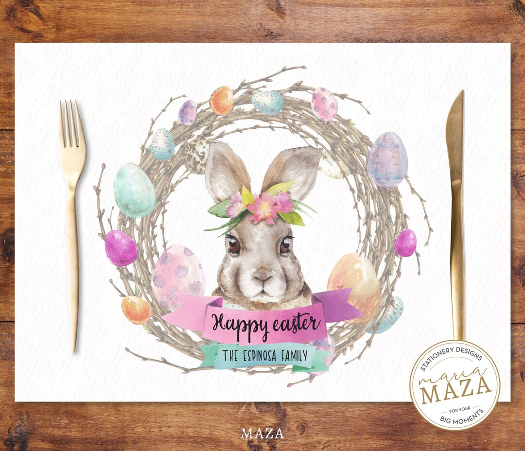 Easter Paper Placemats, Custom Paper Placemats, Placemats Disposable ...